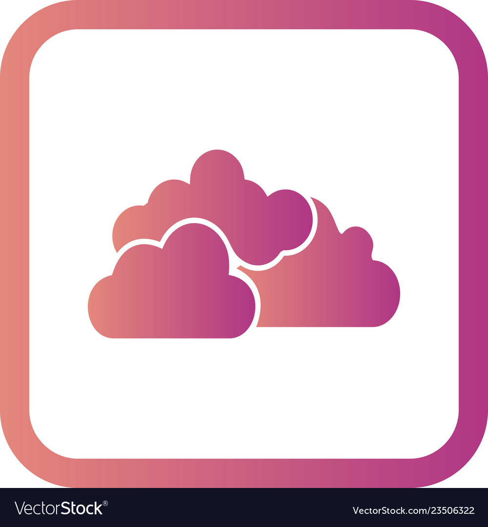 Cloudy icon Royalty Free Vector Image - VectorStock