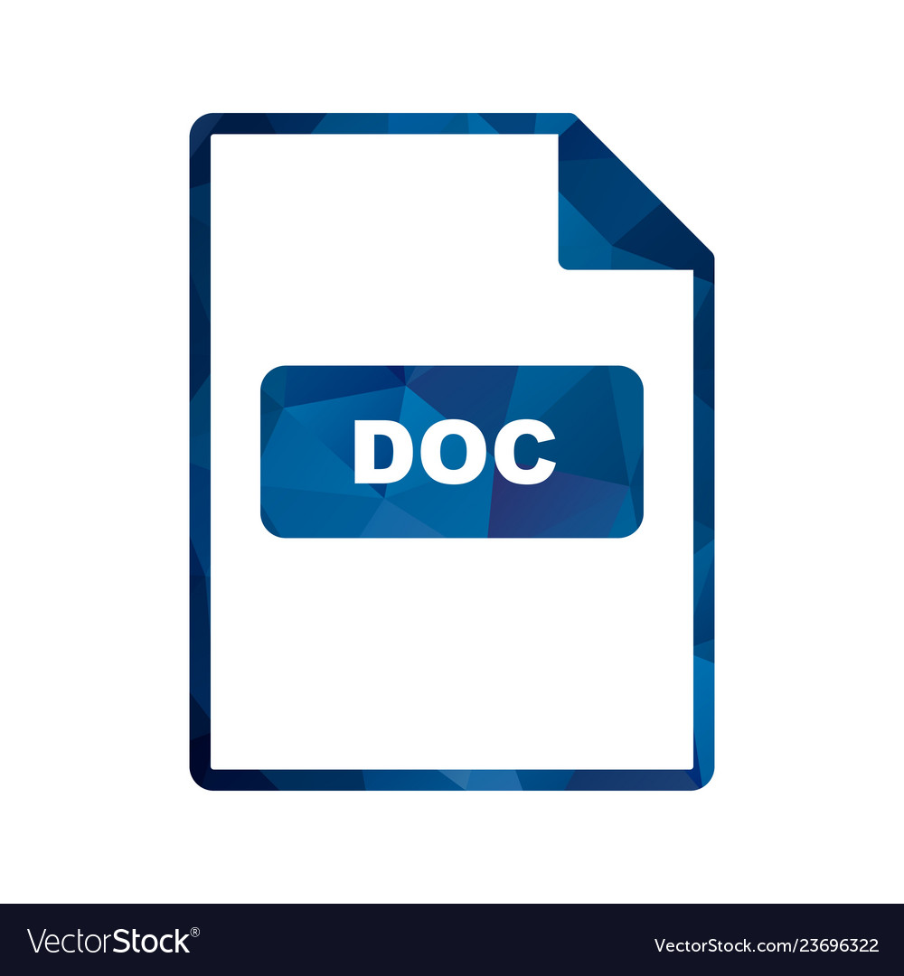 Doc icon Royalty Free Vector Image - VectorStock