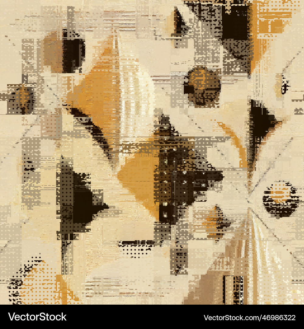 Image with imitation of grunge datamoshing Vector Image