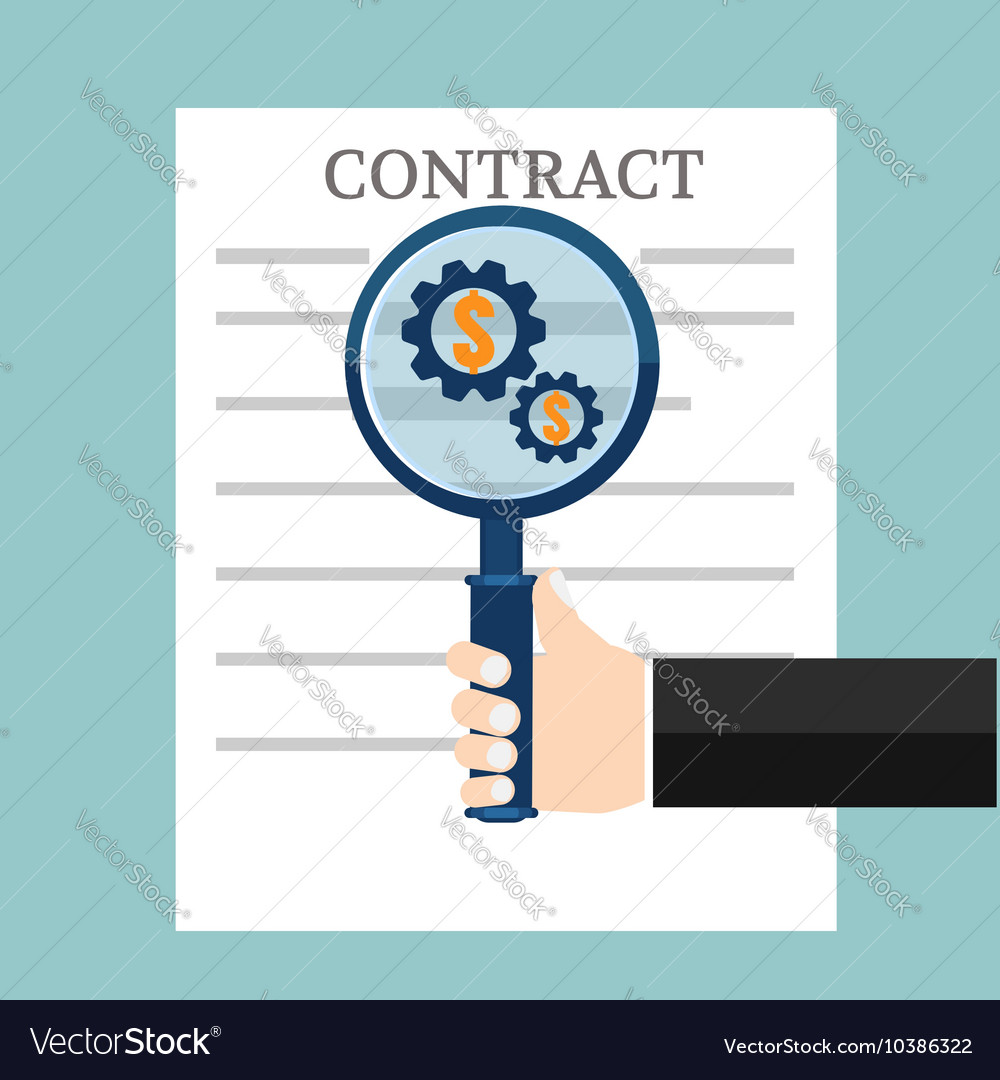 Preparation business contract Royalty Free Vector Image Preparation business contract Royalty Free Vector Image