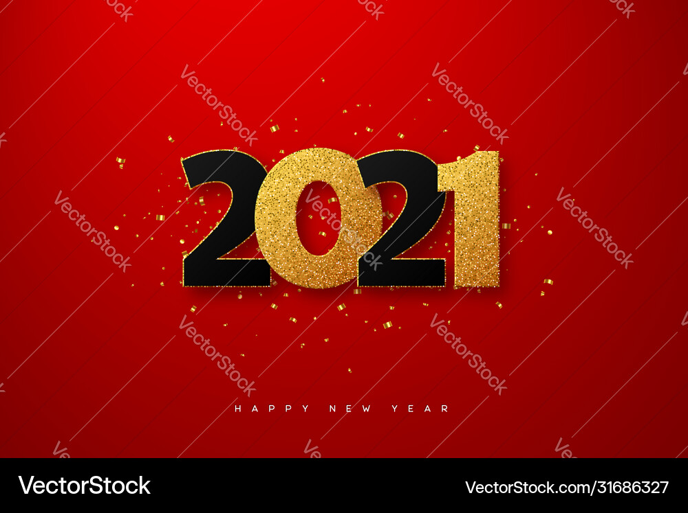 2021 new year sign Royalty Free Vector Image - VectorStock