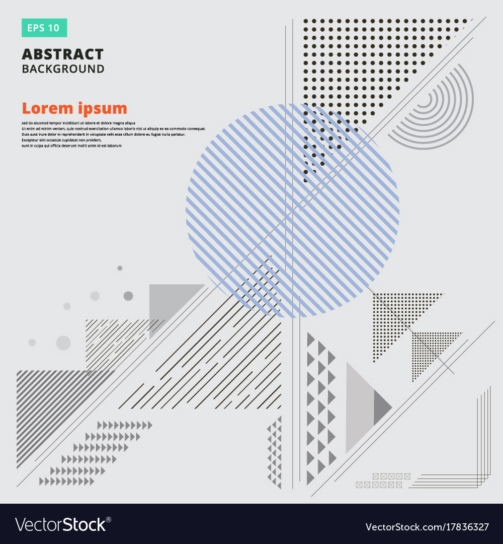 Abstract geometric composition forms modern Vector Image