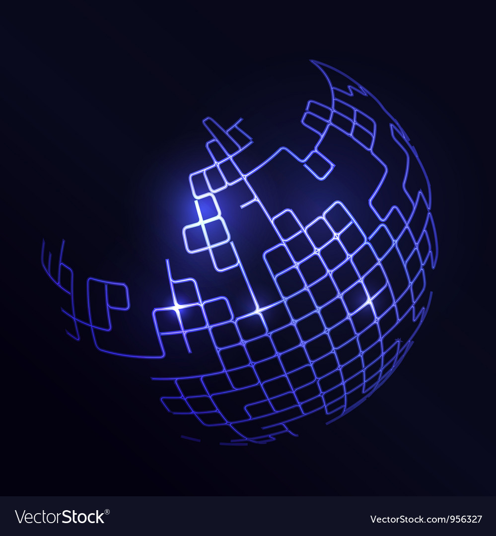 Abstract globe Royalty Free Vector Image - VectorStock