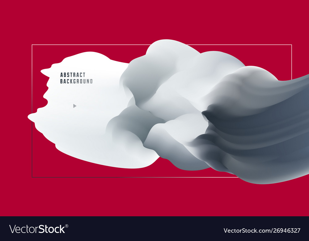 Dimensional gradient shape element for design Vector Image