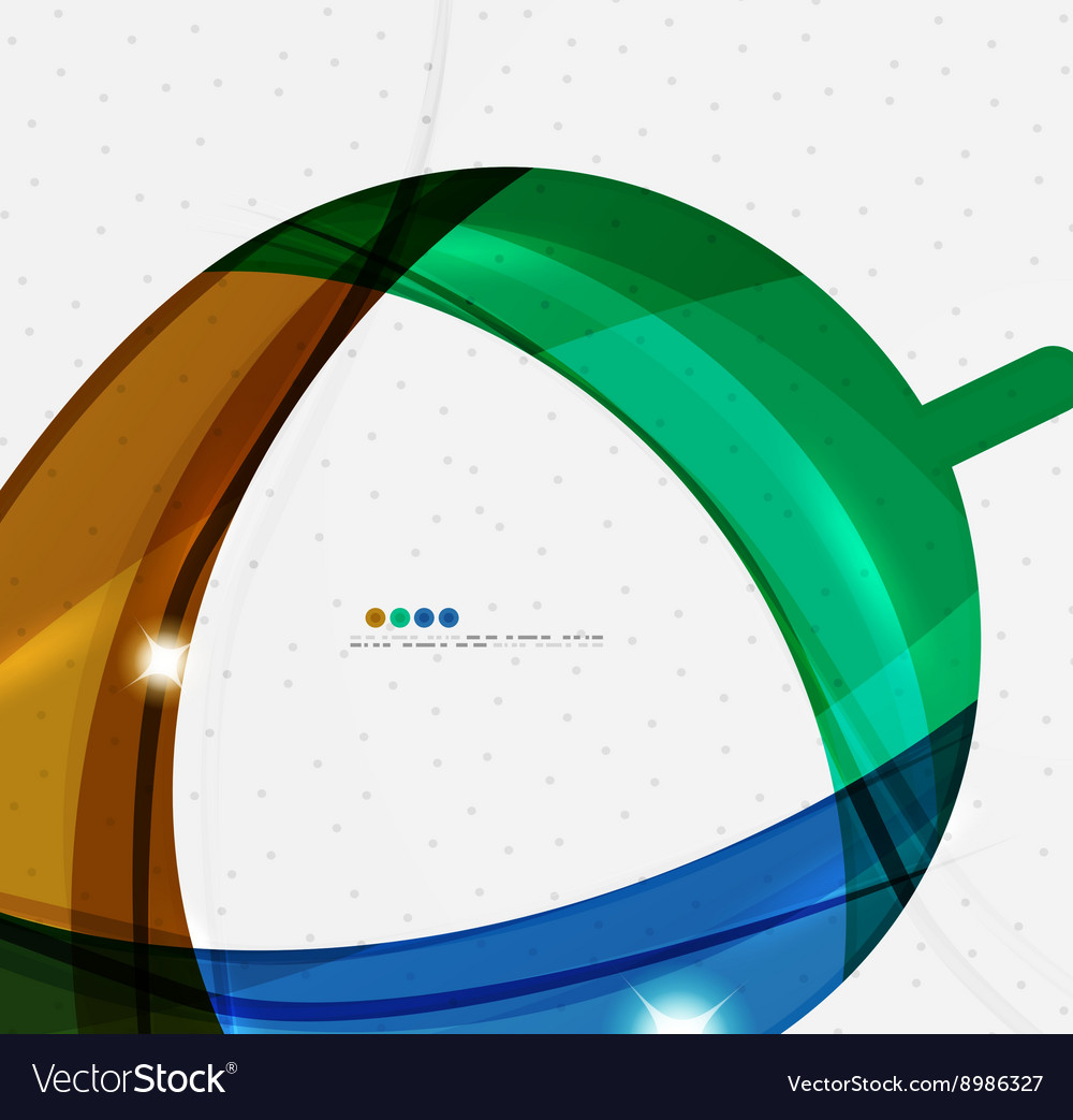 Leaf shape wave abstract background Royalty Free Vector