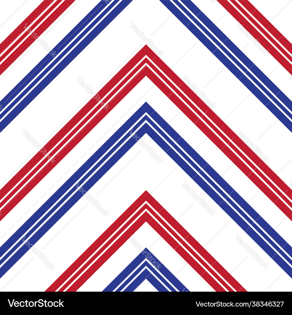 Red chevron diagonal stripes seamless pattern Vector Image