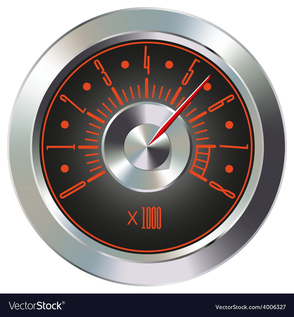 Tachometer Royalty Free Vector Image - VectorStock