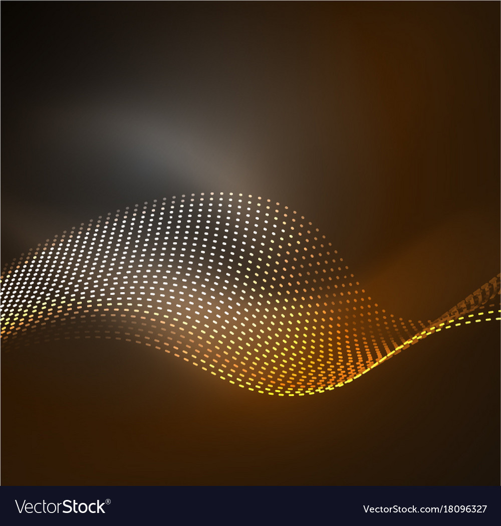 Wave particles background Royalty Free Vector Image