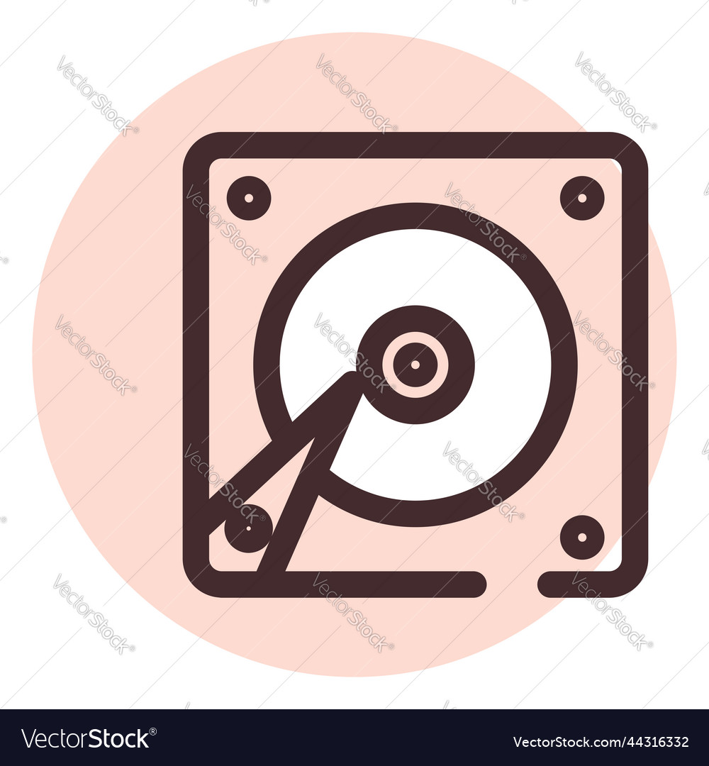 Computer disk on a white background Royalty Free Vector