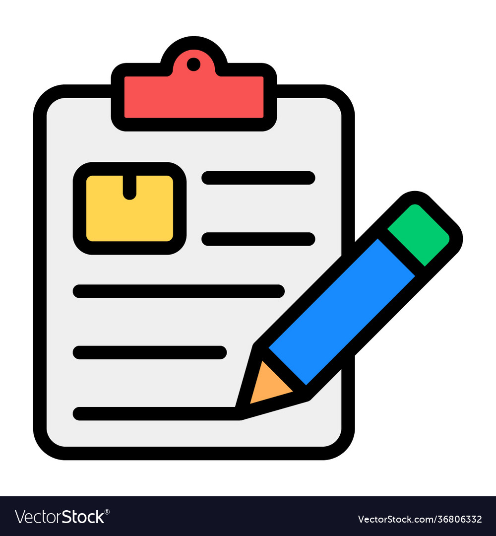 Inventory list Royalty Free Vector Image - VectorStock