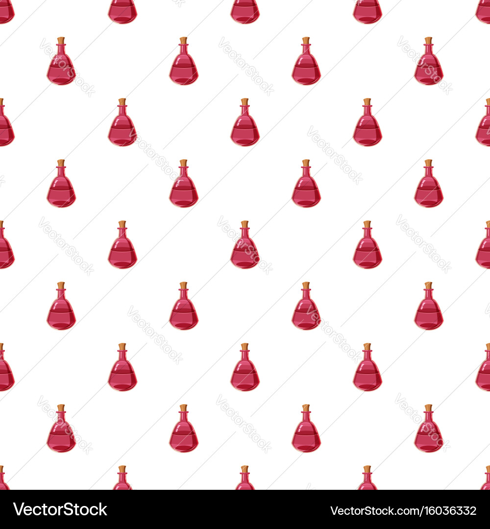 Pink poison bottle pattern Royalty Free Vector Image