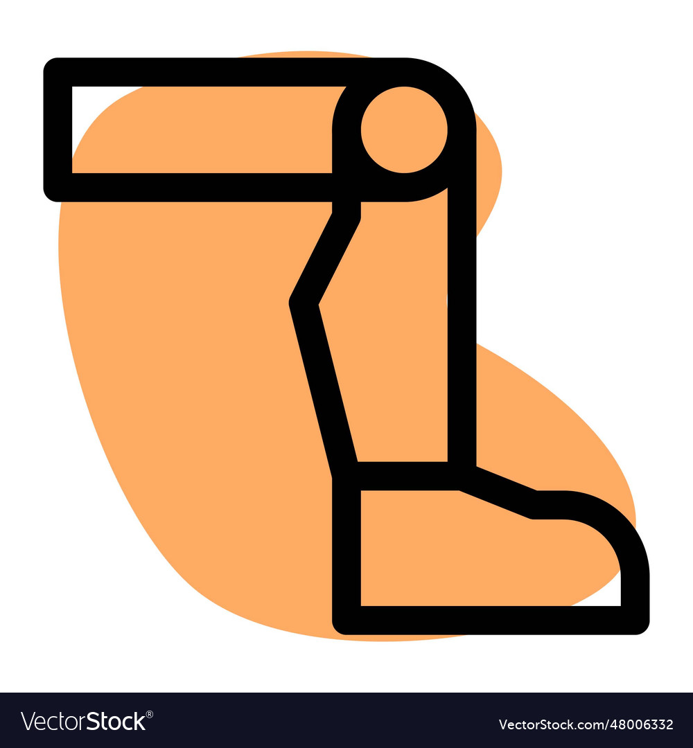 Robot Leg With Human Like Capabilities Royalty Free Vector