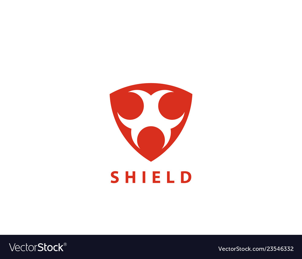 Security shield logo design template Royalty Free Vector