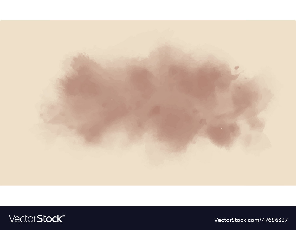 Abstract earth tone watercolor backgroundhand Vector Image