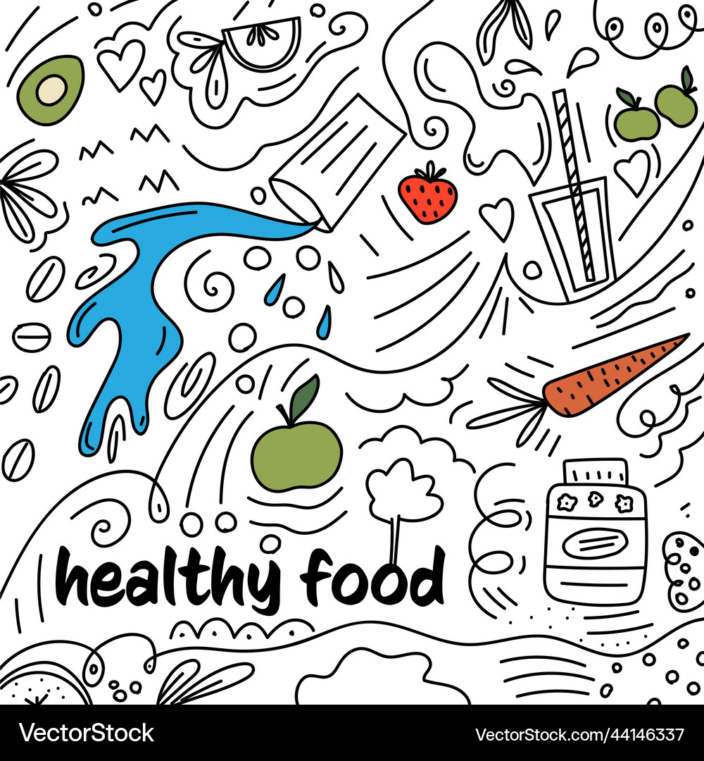 Abstract proper nutrition wholesome nutrition Vector Image