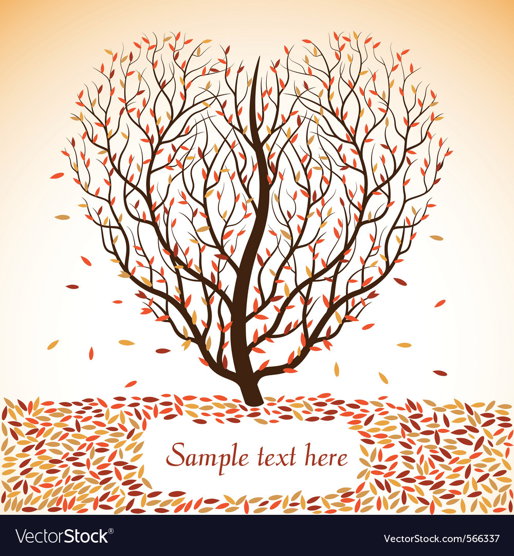 Autumn tree Royalty Free Vector Image - VectorStock