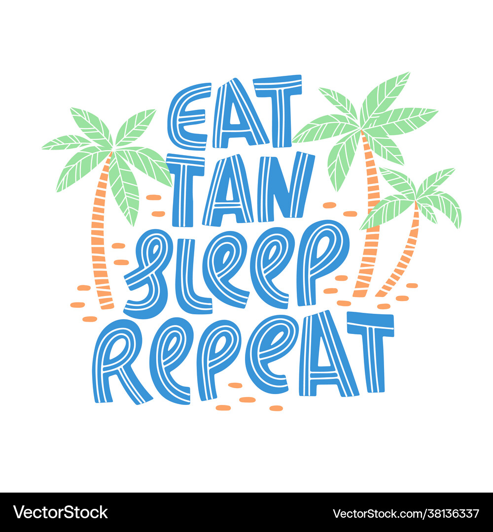 Colorful summer lettering design in modern style Vector Image