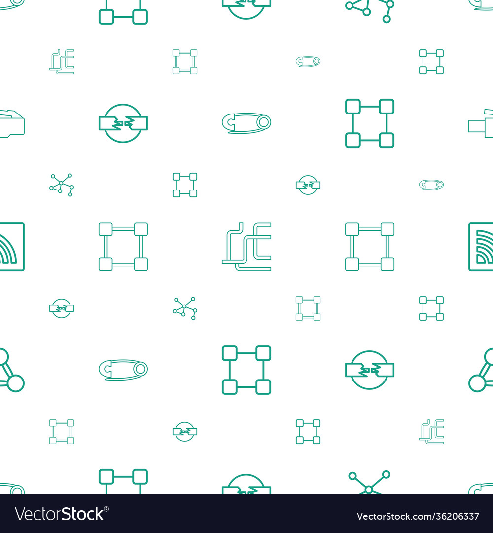 Connect icons pattern seamless white background Vector Image