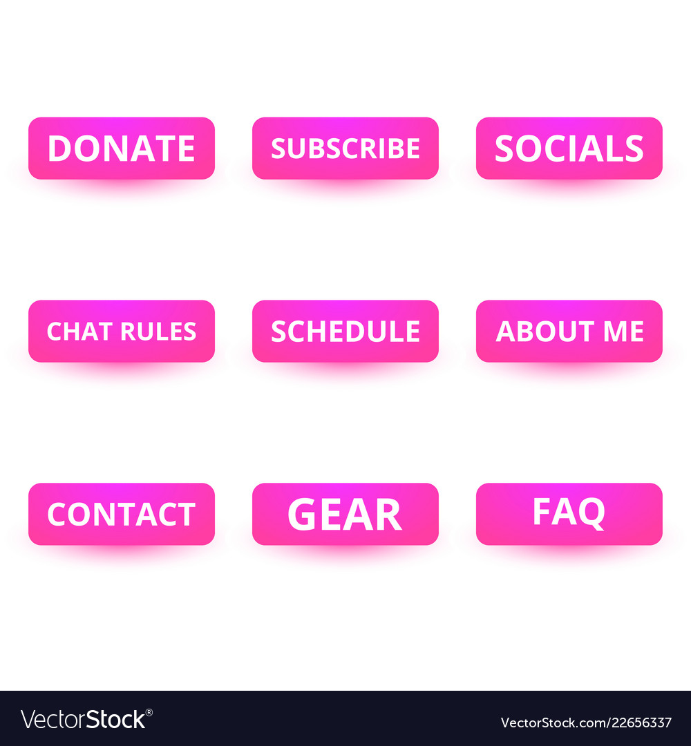 Description categories buttons Royalty Free Vector Image