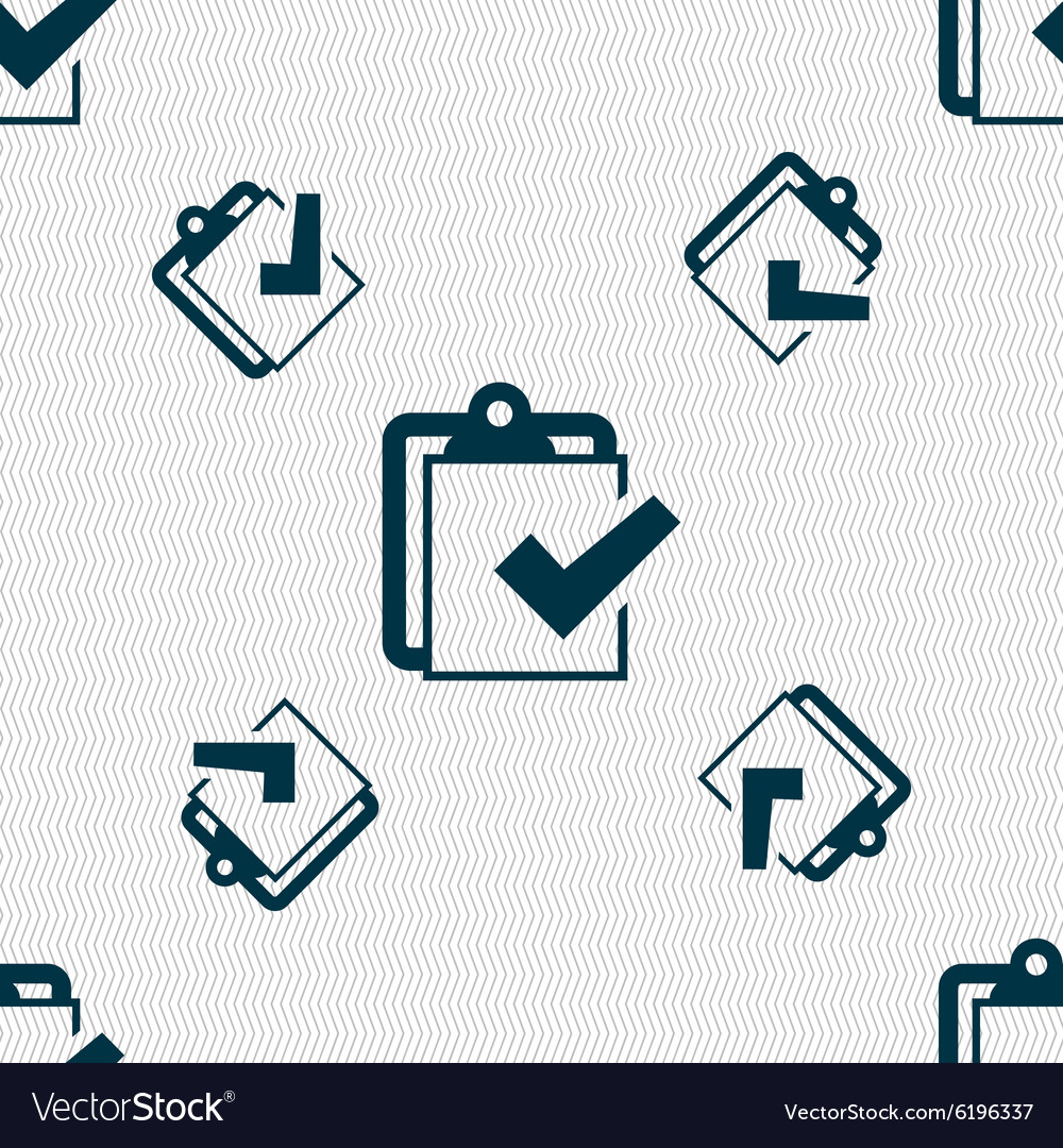 Edit document sign icon seamless pattern Vector Image