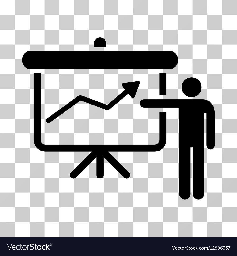 Project presentation icon Royalty Free Vector Image