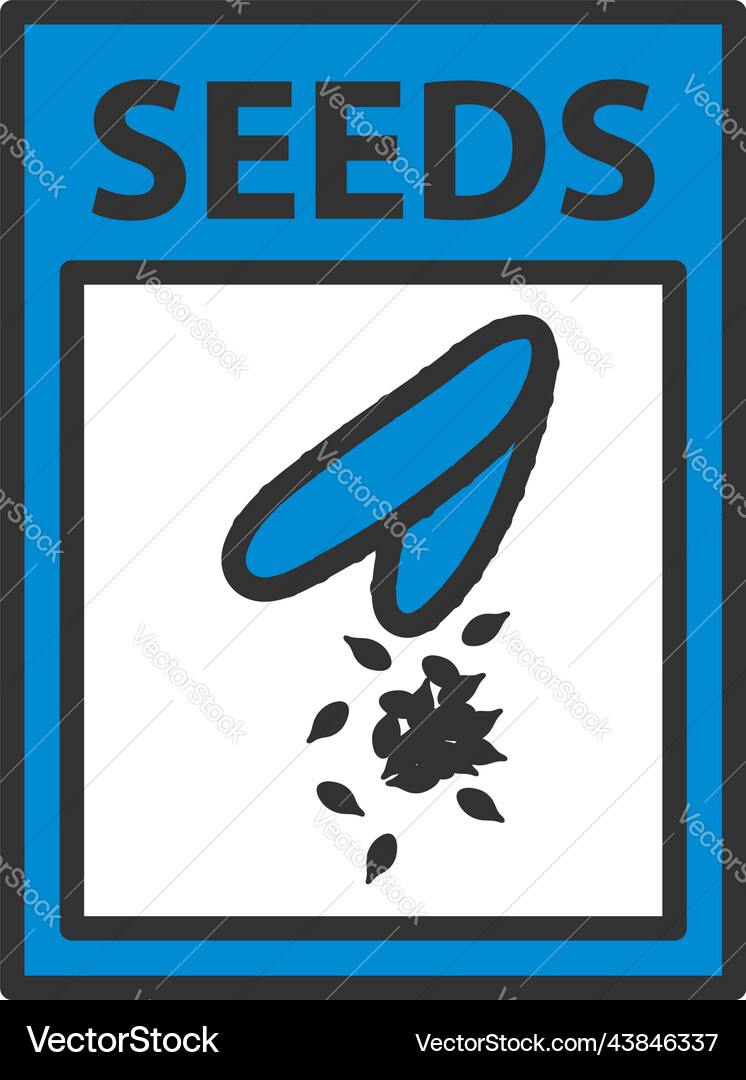 Seed pack icon Royalty Free Vector Image - VectorStock