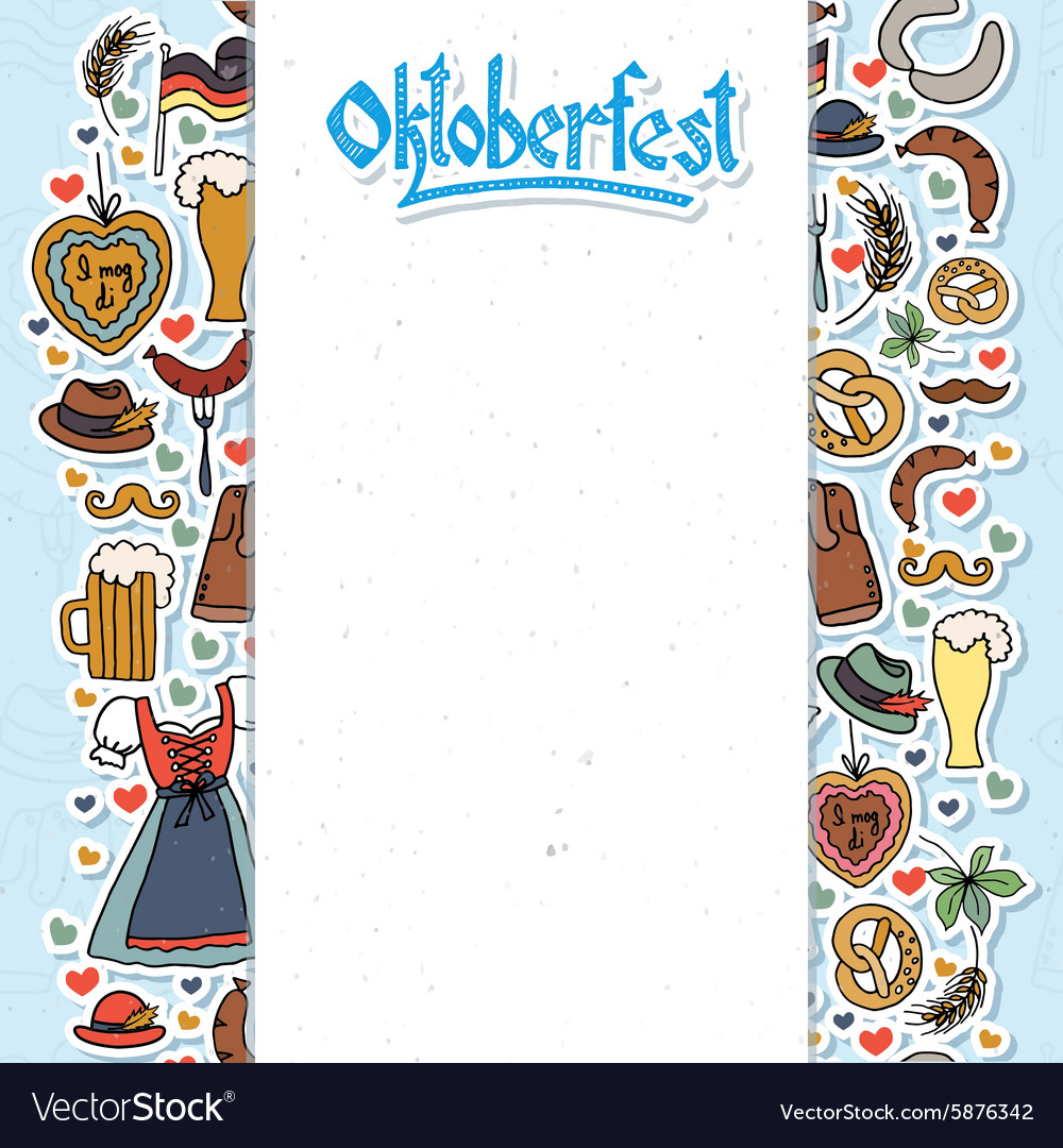 Oktoberfest elements set Royalty Free Vector Image