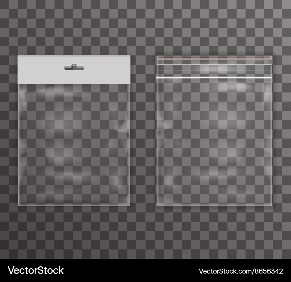 Plastic bag icon transparent background Royalty Free Vector