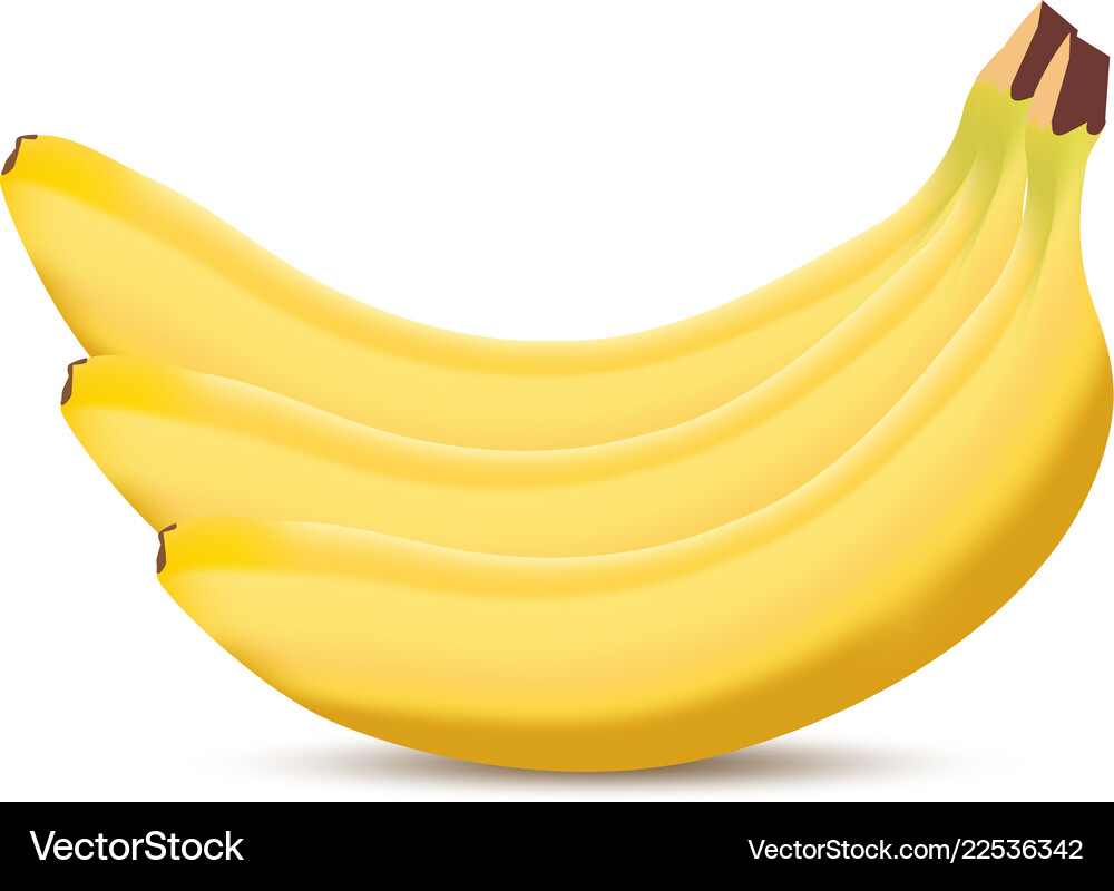 Seamless pattern of yellow bananas on a blue Vector Image