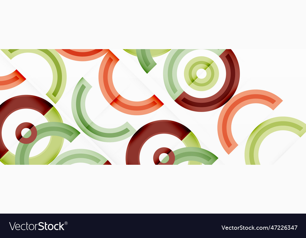 Circles are arranged in a grid pattern abstract Vector Image