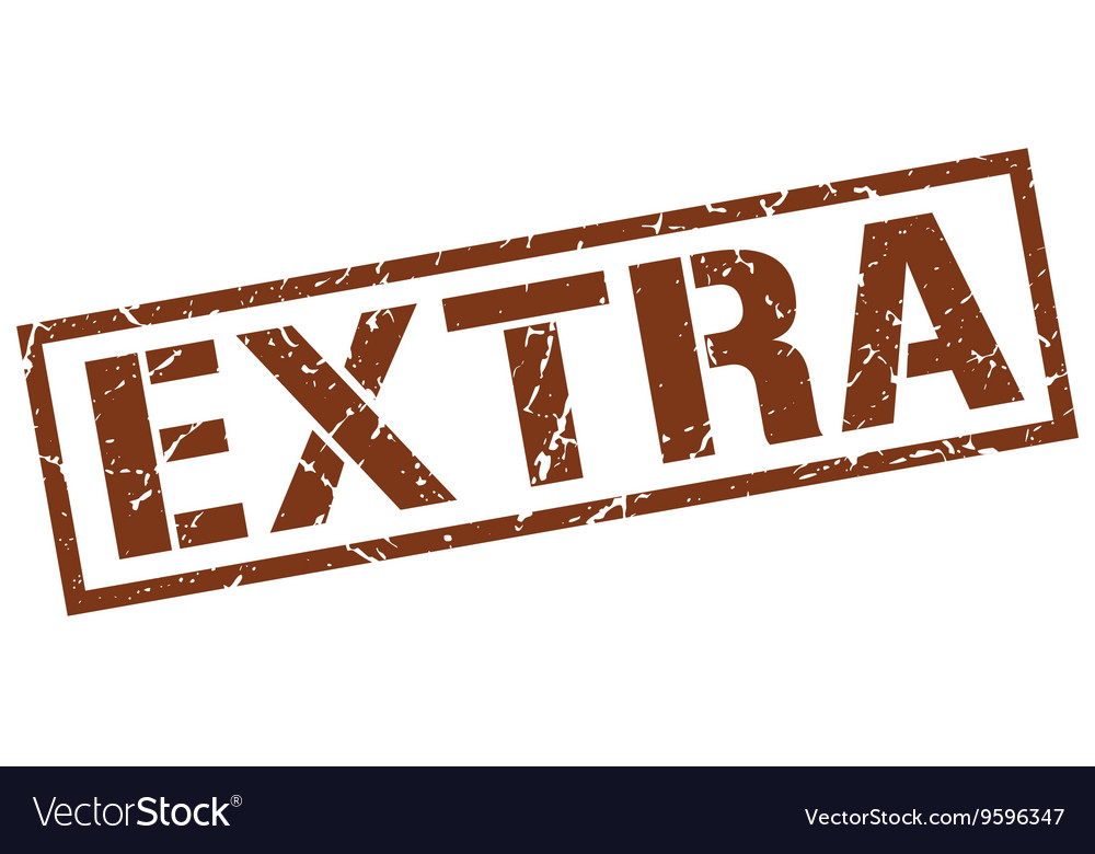 Extra stamp Royalty Free Vector Image - VectorStock