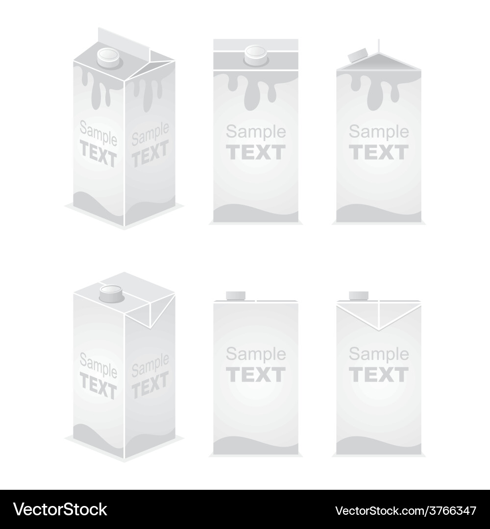 Juice pack Royalty Free Vector Image - VectorStock
