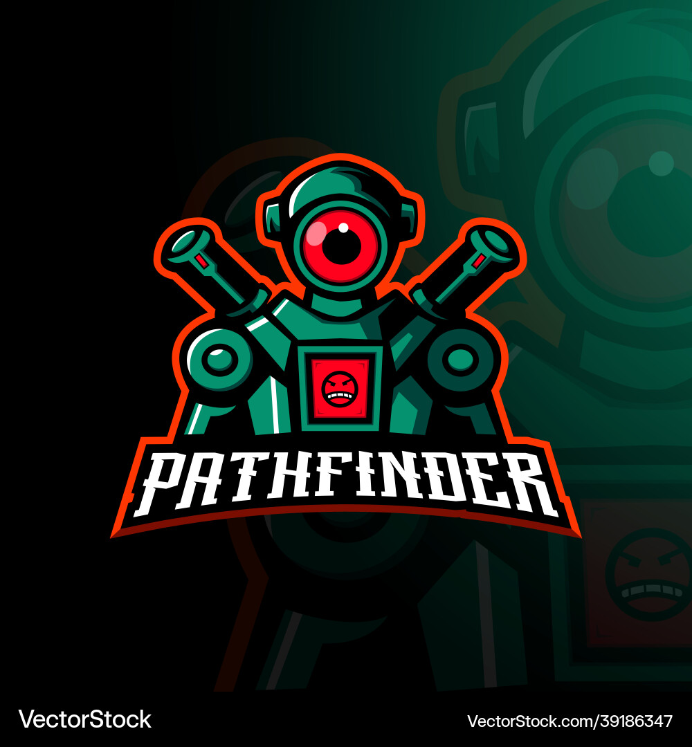 Mascot design of pathfinder Royalty Free Vector Image