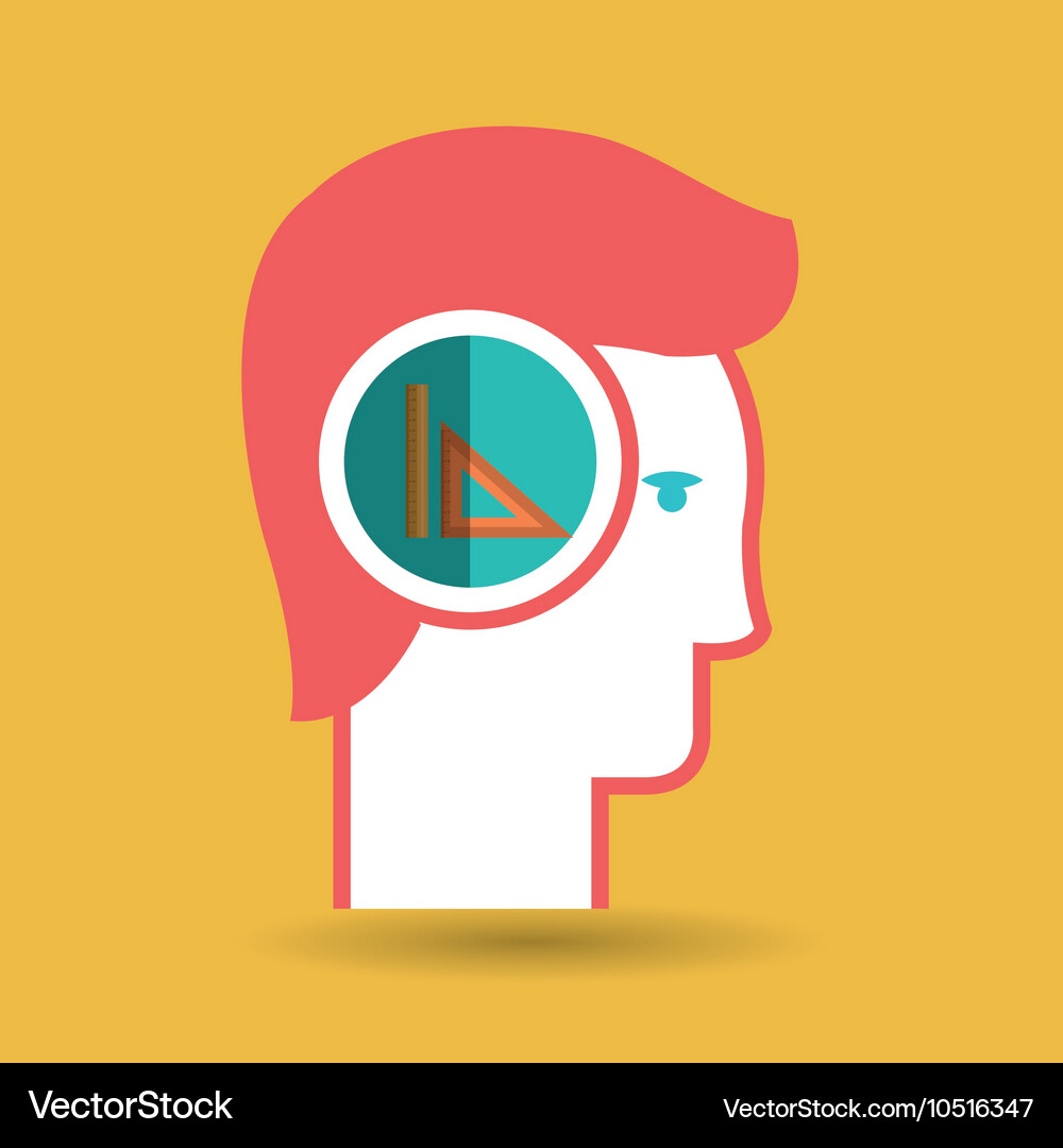 Silhouette rule icon Royalty Free Vector Image