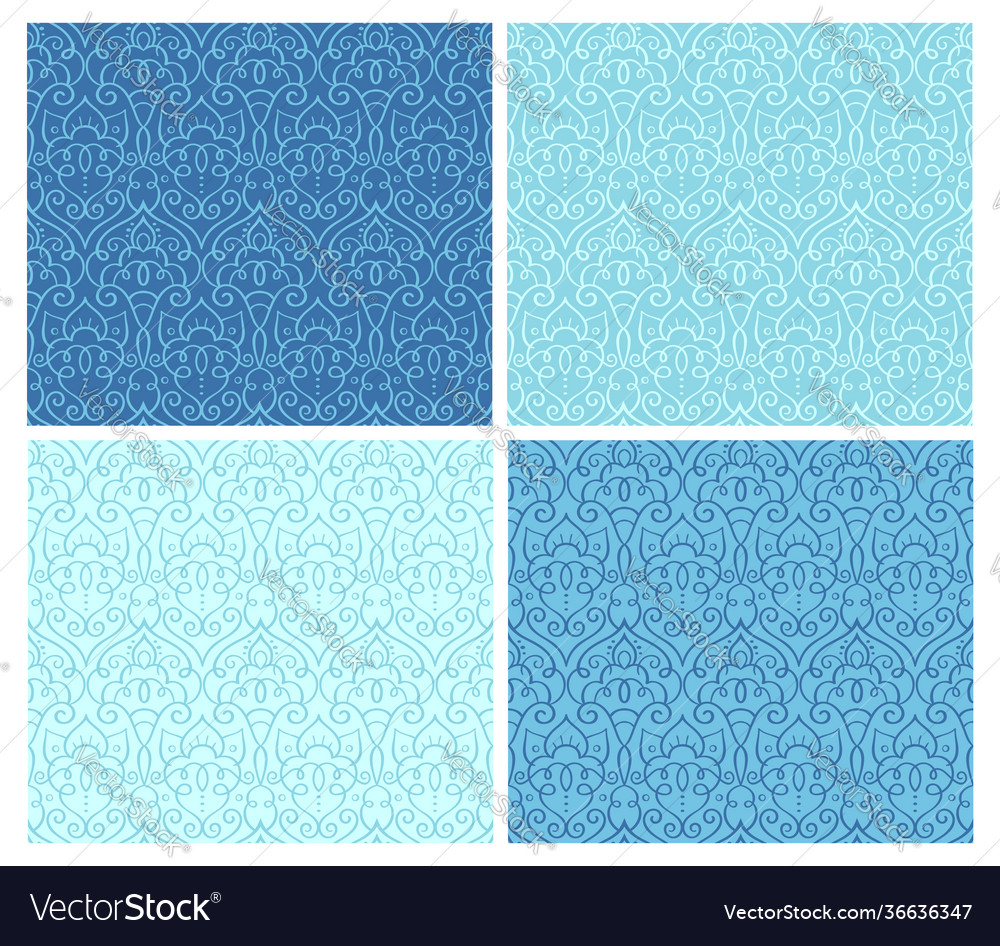 Single line wedding seamless pattern Royalty Free Vector