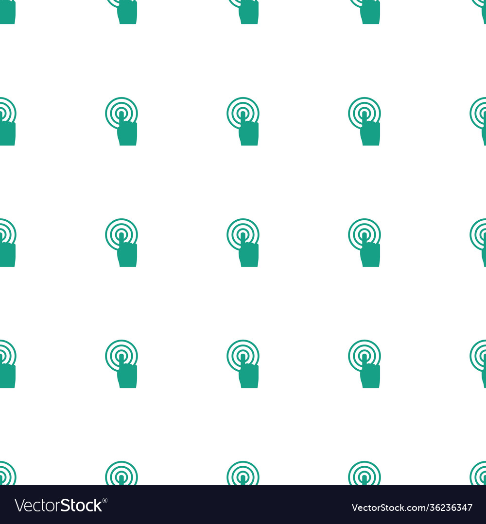 Touchscreen icon pattern seamless white background