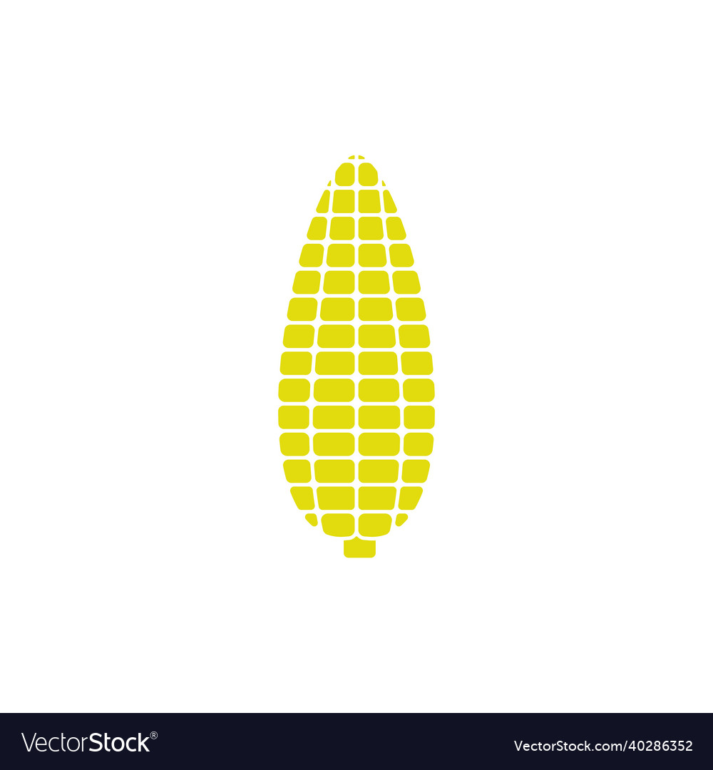 Corn icon design template isolated Royalty Free Vector Image