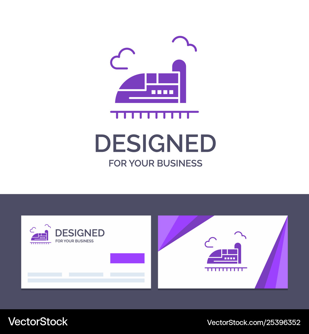 Creative business card and logo template bullet Vector Image