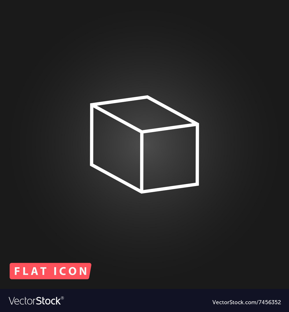 Cubes flat icon Royalty Free Vector Image - VectorStock