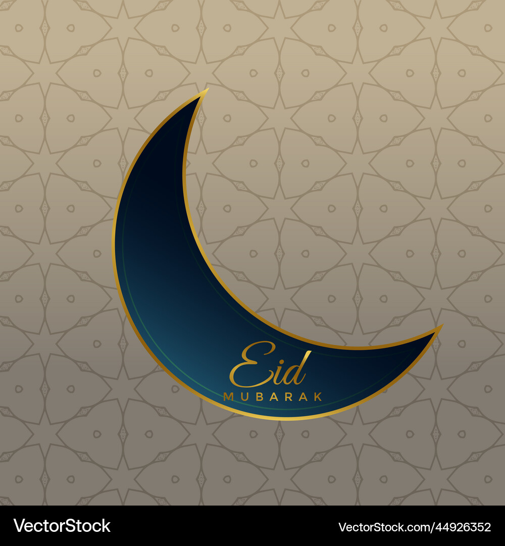 Eid festival moon design on islamic background Vector Image