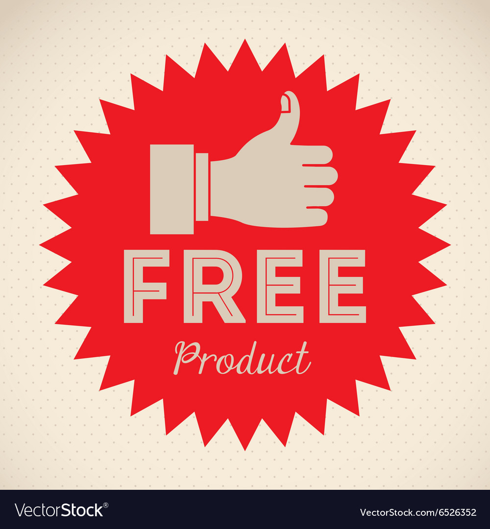 Free product design Royalty Free Vector Image - VectorStock