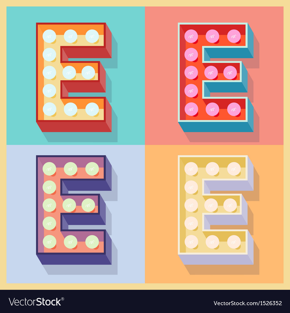 Letter e Royalty Free Vector Image - VectorStock