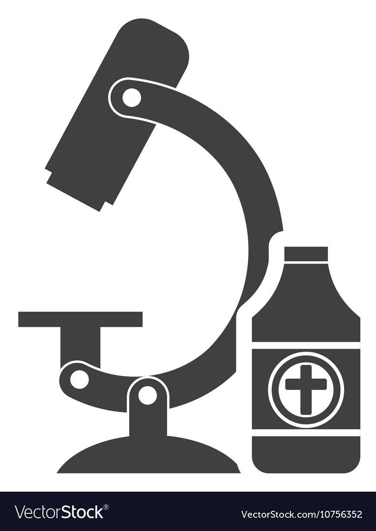 Microscope research tool Royalty Free Vector Image