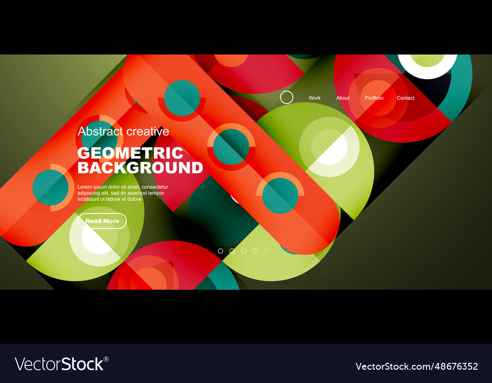 Simple circles and round elements pattern Vector Image