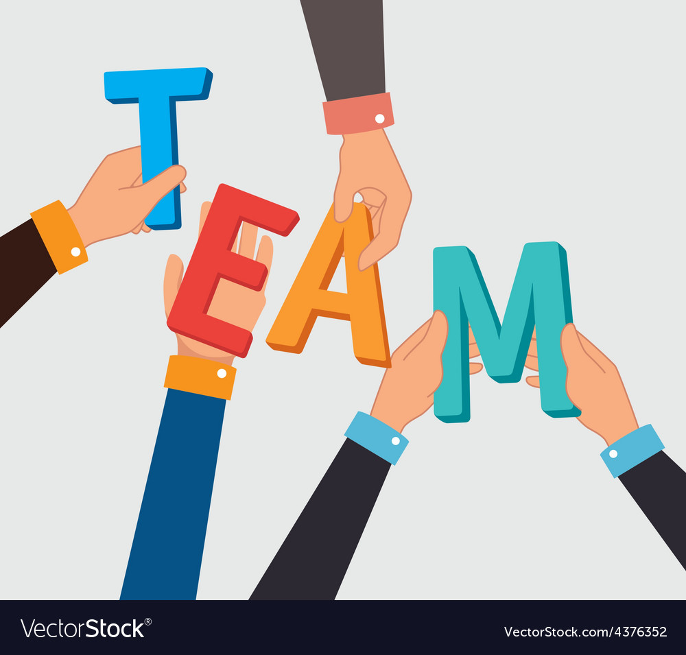 Teamwork design Royalty Free Vector Image - VectorStock