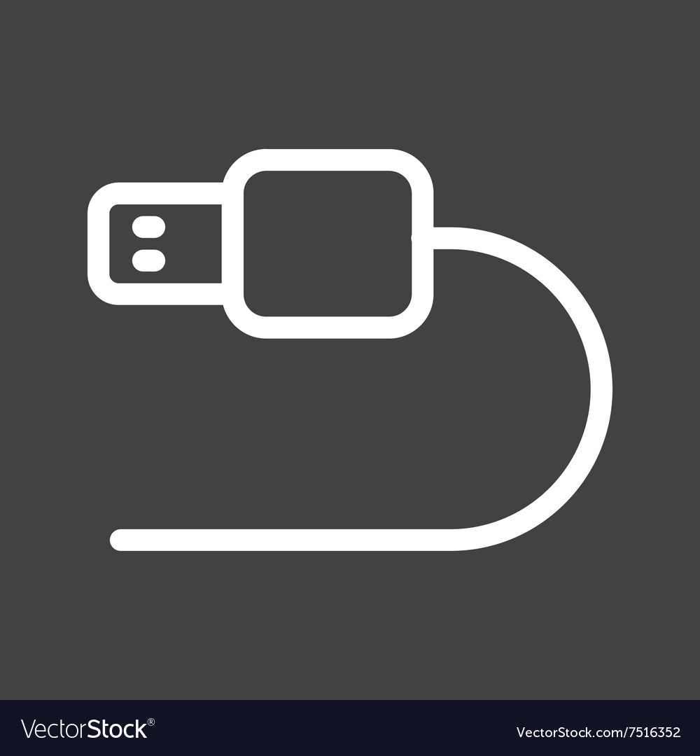 Usb cable Royalty Free Vector Image - VectorStock