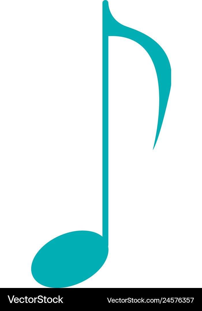 Music note symbol Royalty Free Vector Image - VectorStock