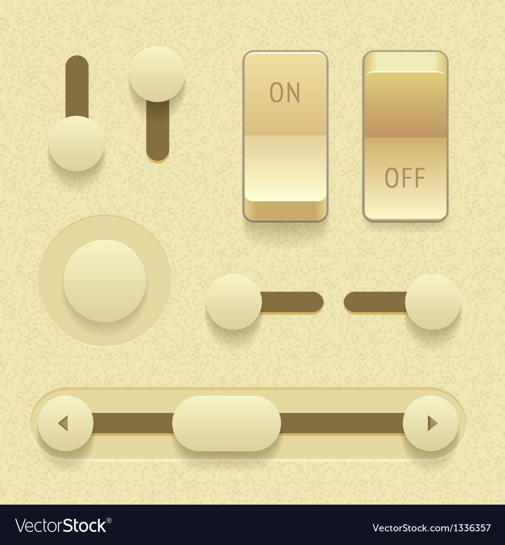 User interface elements Royalty Free Vector Image