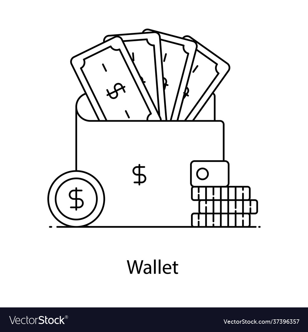 Wallet Royalty Free Vector Image - VectorStock