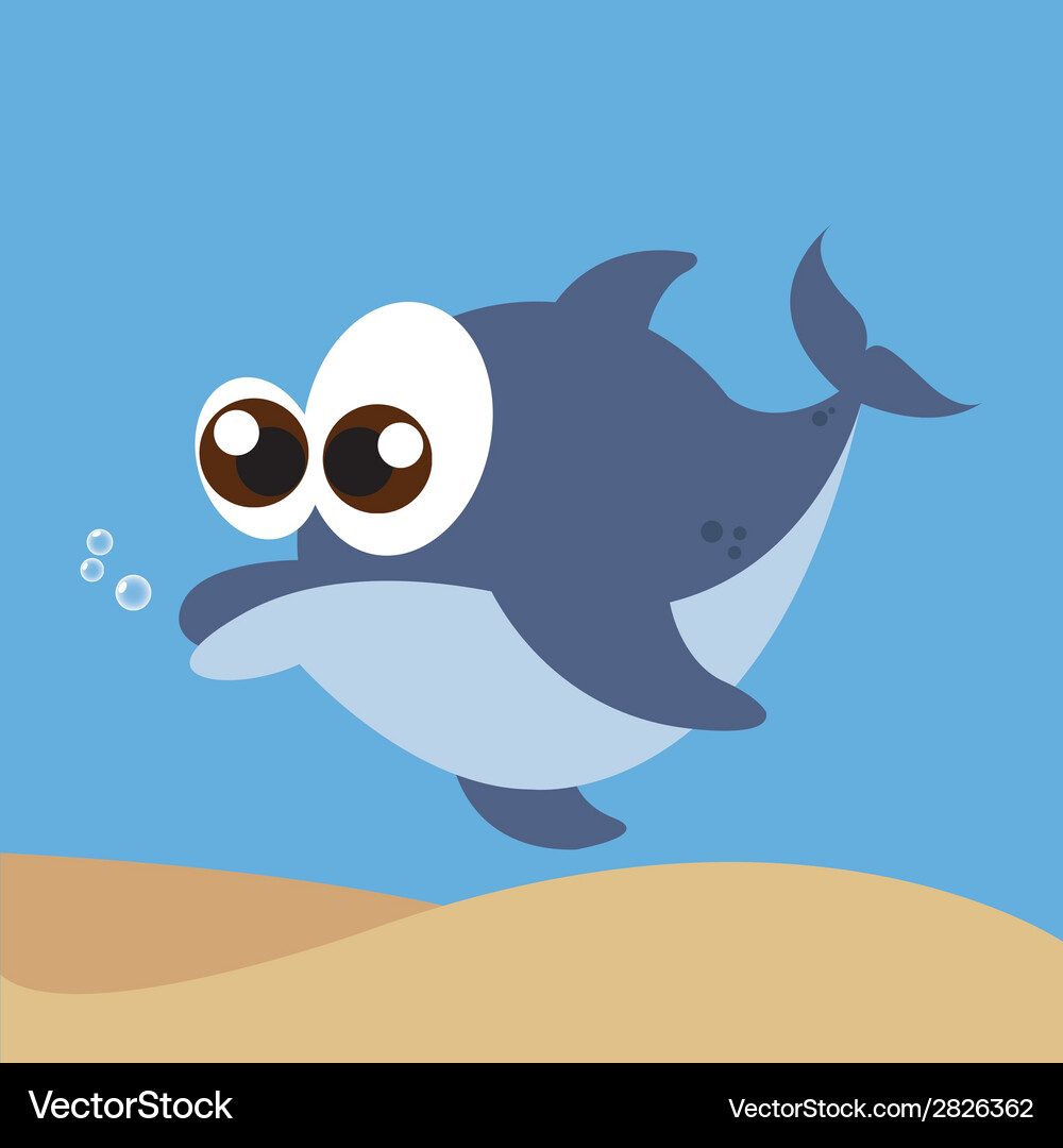 Abstract water animal on a special background Vector Image